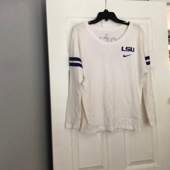 Nike | Tops | Nike Long Sleeve Medium Lsu Logo | Poshmark